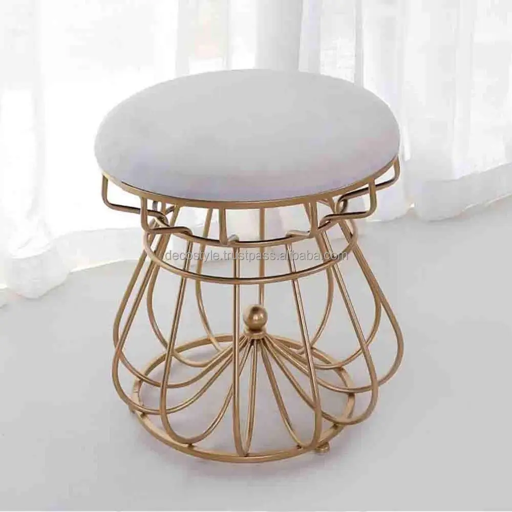 Modern Metal Round Stool Ottoman| Alibaba.com