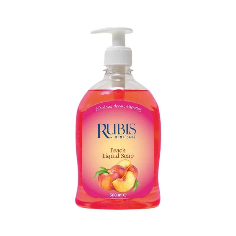 Rubis-jabón líquido de melocotón, lavado de manos, 500 ml| Alibaba.com