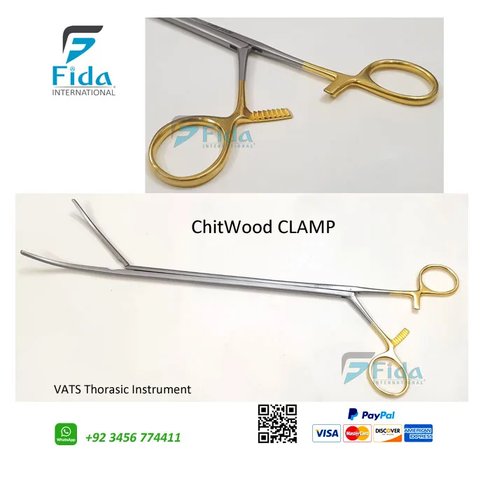 Vats Instruments For Thoracoscopy Chitwood Forceps Surgery Video ...