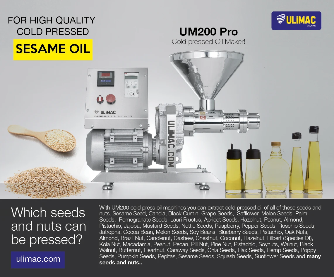 Industrial Cold Press Oil Machine Um200 Oil Presses Linseed Sunflower ...