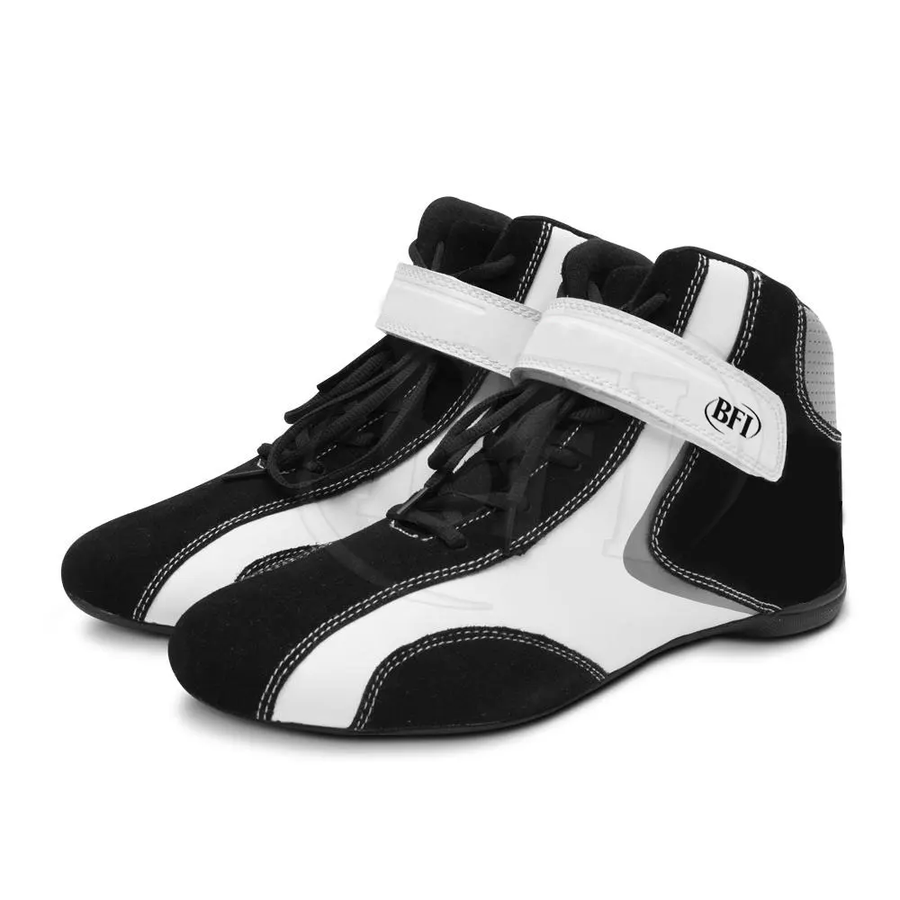 Blue Color Durable Men Go Kart Racing Shoes Leather Made Go Kart Racing ...