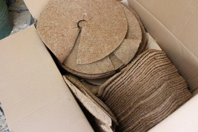 Coco Coir Tree Protection Weed Control Mats - All-season