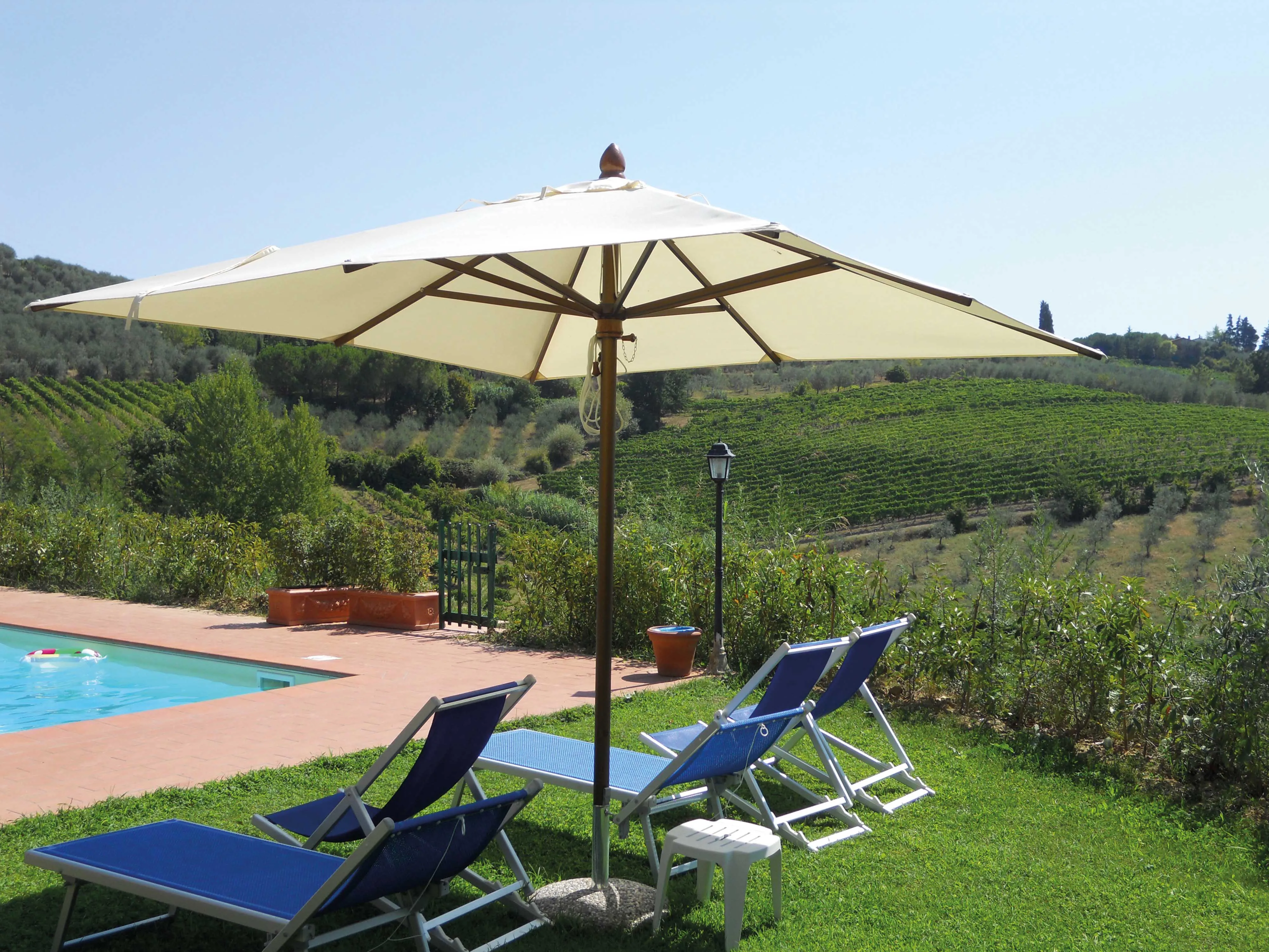 Outdoor Furniture Parasol Aluminium For Pool Hotels Garden Agritourism ...