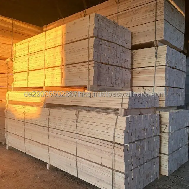 Natural Solid KD Pine Wood Lumber for Moderate Price