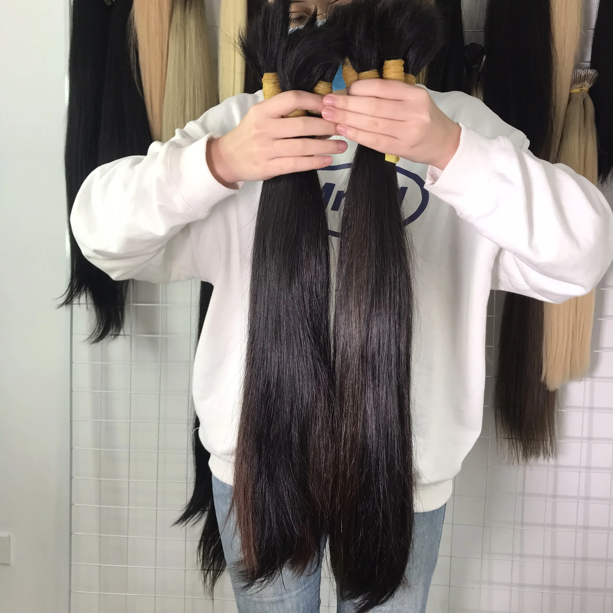 Bulk Hair Bundles One Single Donor Straight Sdd Raw Human Hair ...