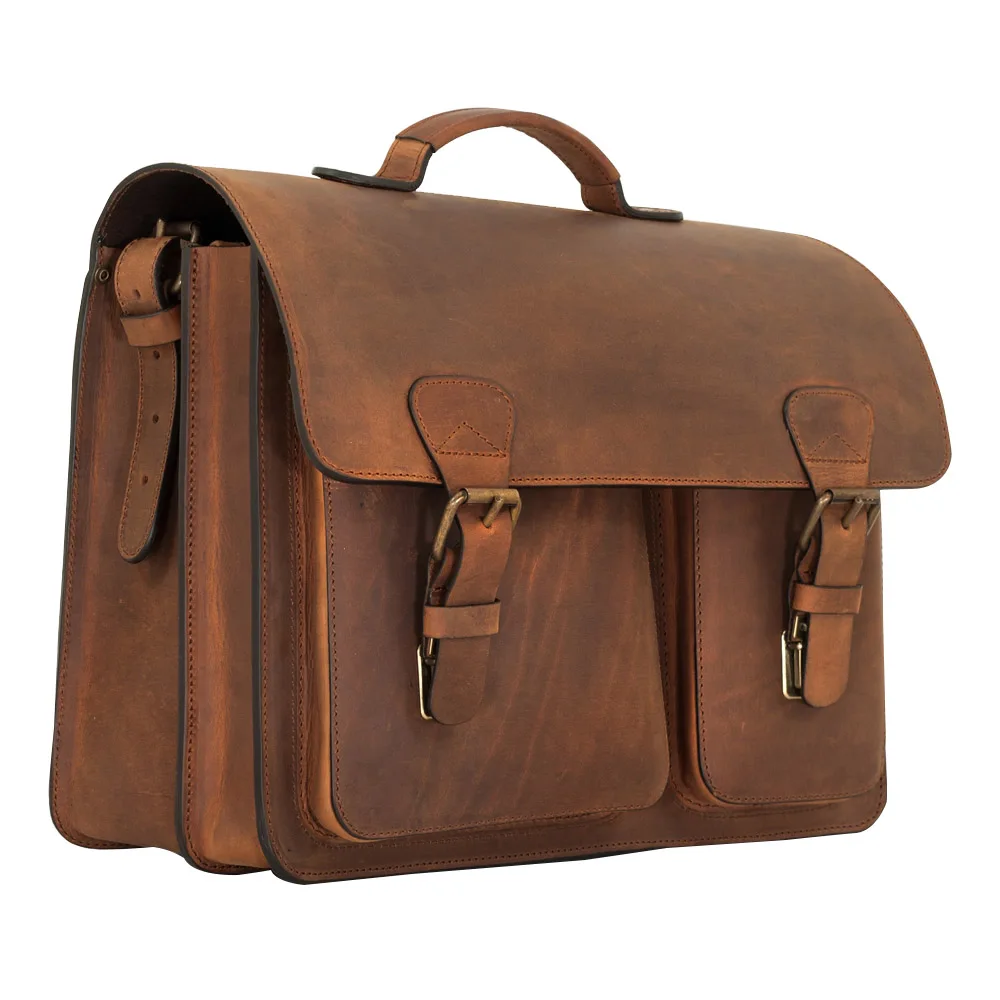 Buy Full-grain Pure Leather Crossbody Satchel Bag With Customized Color ...