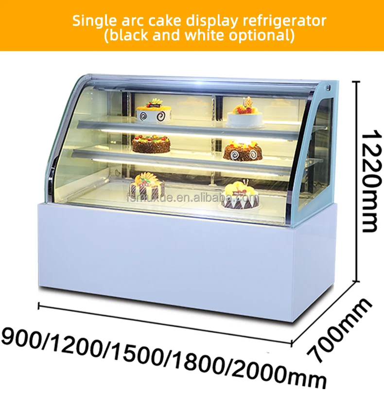 MUXUE 1200MM Cake Display Fridge Cake Refrigerator Showcase Vitrinas ...