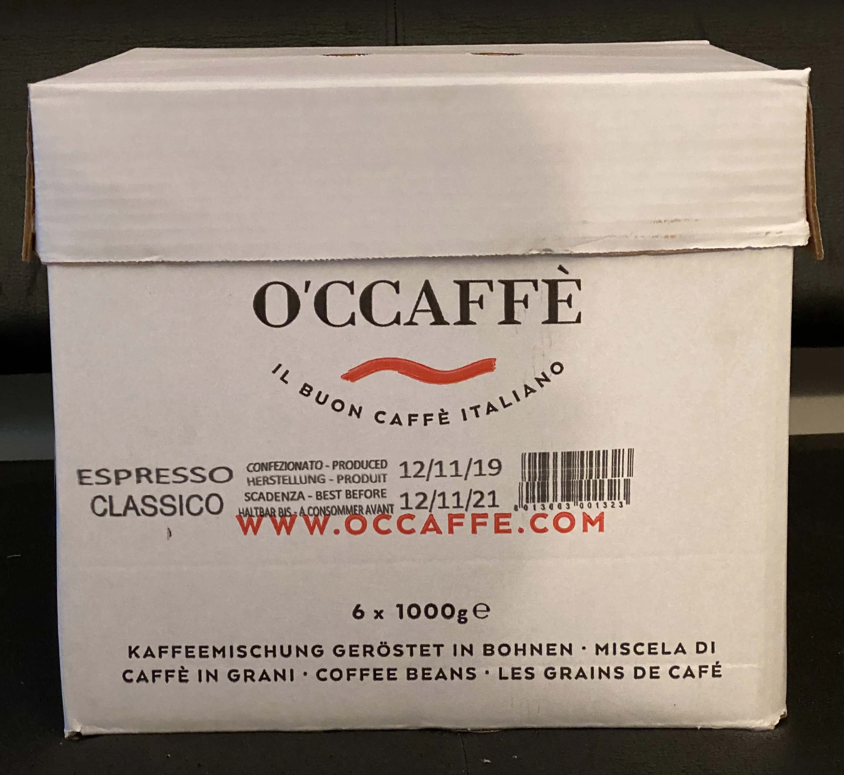 Made In Italy Occaffe 1 Kg Golden Cream Intense Taste Italian Espresso ...