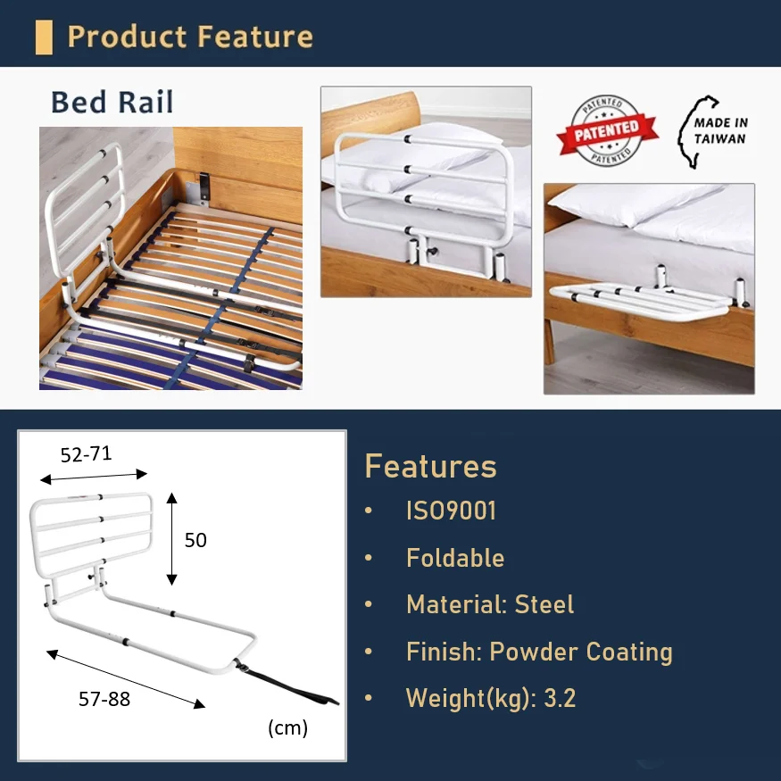 Home Care Assistive Device Height Adjust Bed Rail - Buy Fall Prevention ...