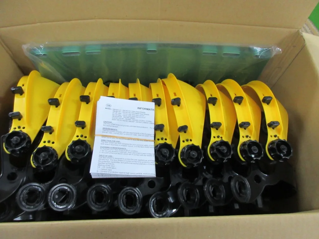 Ce En166 Clear Face Shield Pc Visor Industrial Face Protector - Buy Ce ...