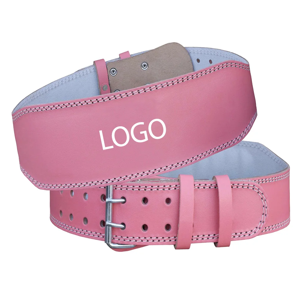 Customized Logo Leather Weightlifting Belt Heavy Duty Power Lifting ...