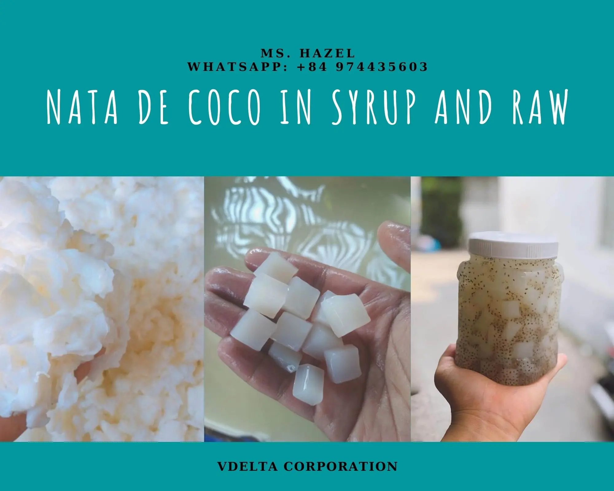 Nata De Coco Coconut Soft Jelly For Bubble Tea Original Taste Made In ...