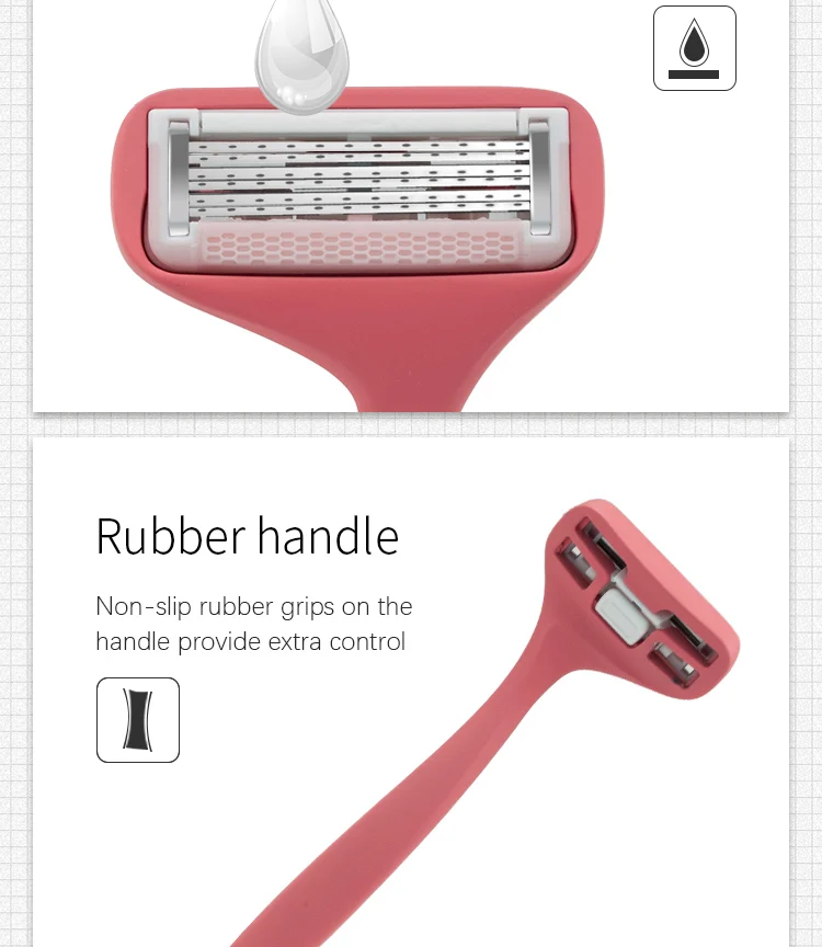 New Design All Metal Lady 6 Blade System Razor for Women| Alibaba.com