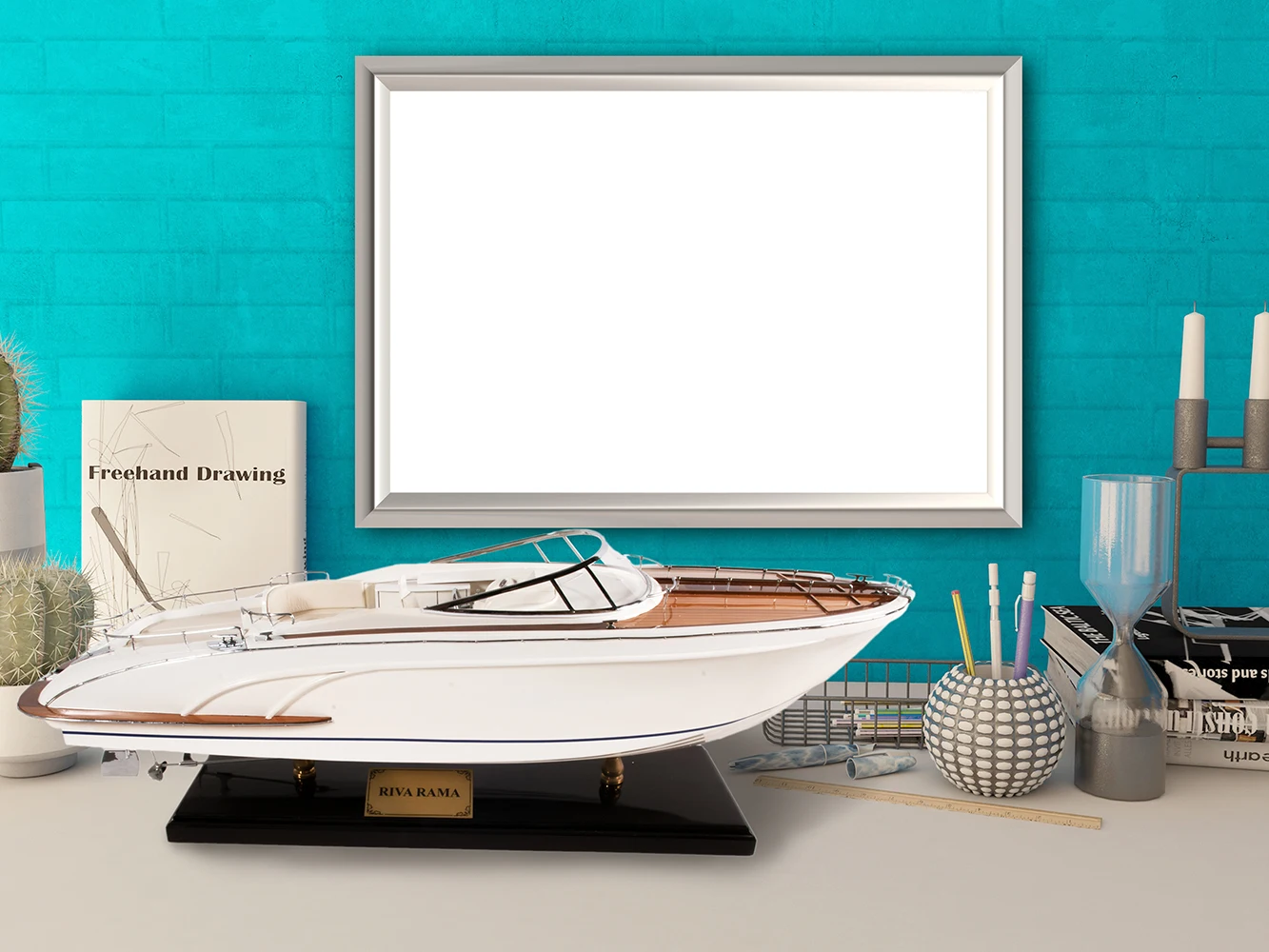 Italy Speedboat Rivarama Model Ship Model Handcrafted Wooden Replica ...