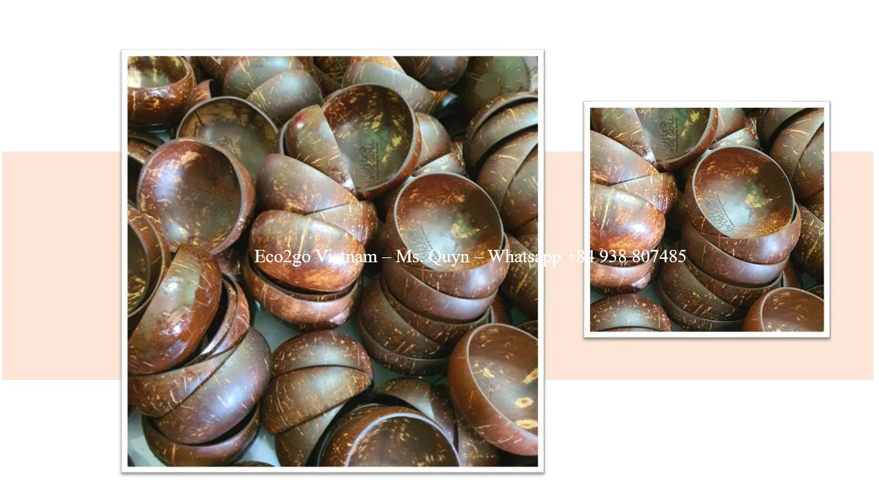 Hot Seller 2023 Natural Coconut Shell Bowl Small Vietnam/ Coconut Shell ...
