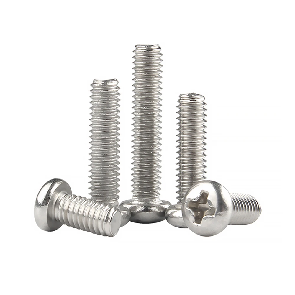 DIN7985 Cross Recessed Raised Cheese Head Screw Stainless Steel Screw ...