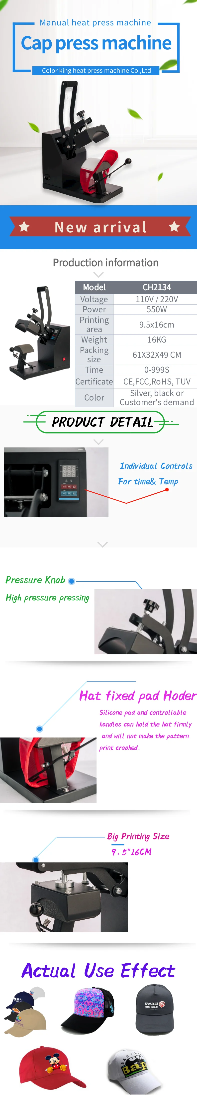 Blank Cap Hat for Heat Press Machine Sublimation Transfer Press with ...