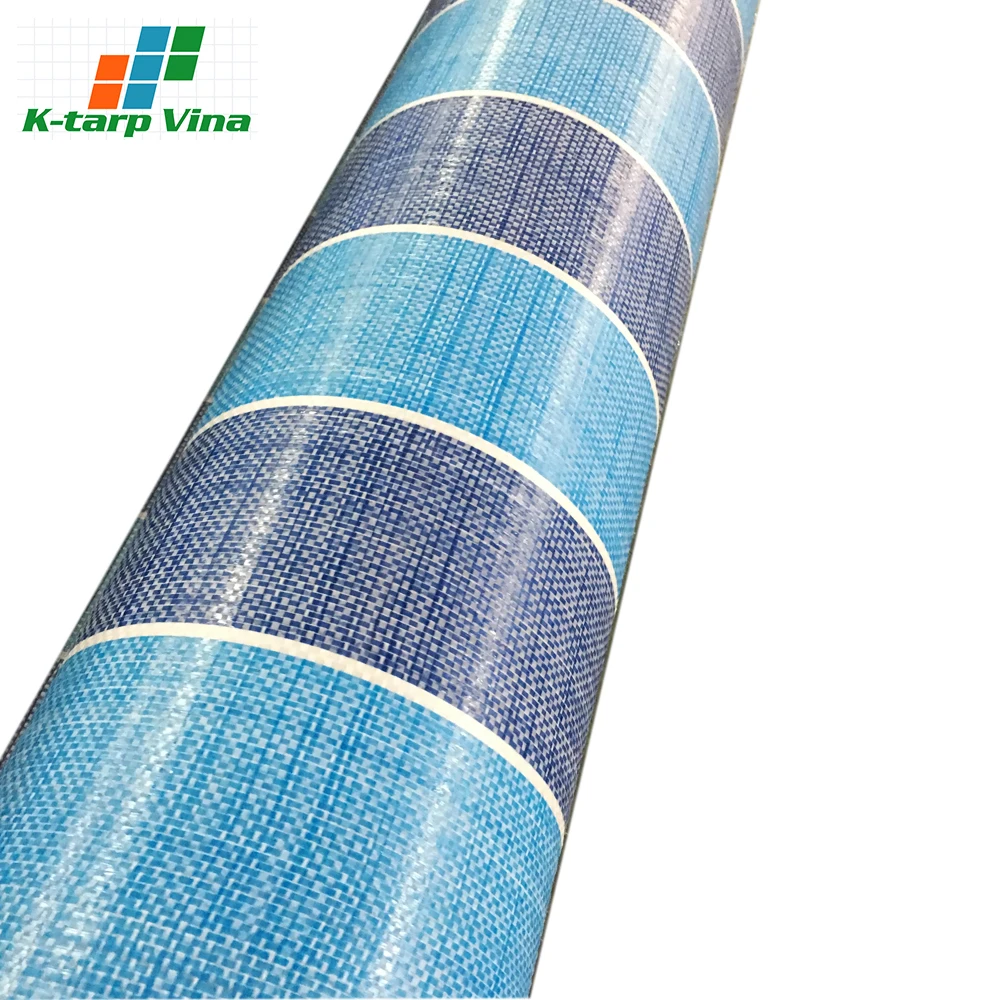 K-tarp Vina Blue White Stripe Pe Tarpaulin Perfect Tool To Protect Your ...