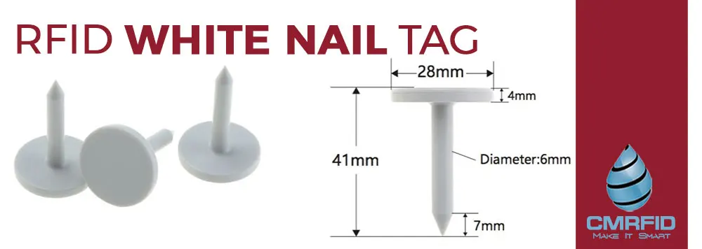 HF UHF RFID Tag - 13.56mhz NFC Tree Nail Tag for Management