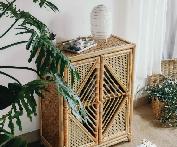 Rattan Cupboard - Eco-Friendly, Multifunctional Storage