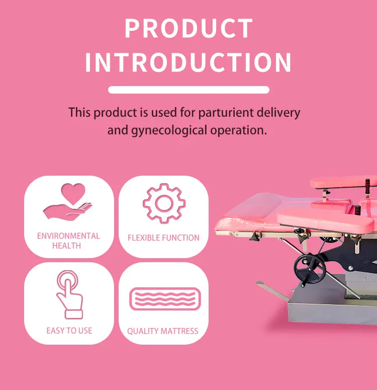 Hospital Electric Gynecological Obstetric Table Delivery Bed Operation ...