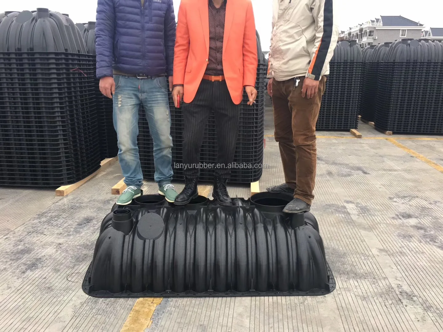 2500L PE Three Chamber Bio Digester Septic Tanks for Sewage Treatment