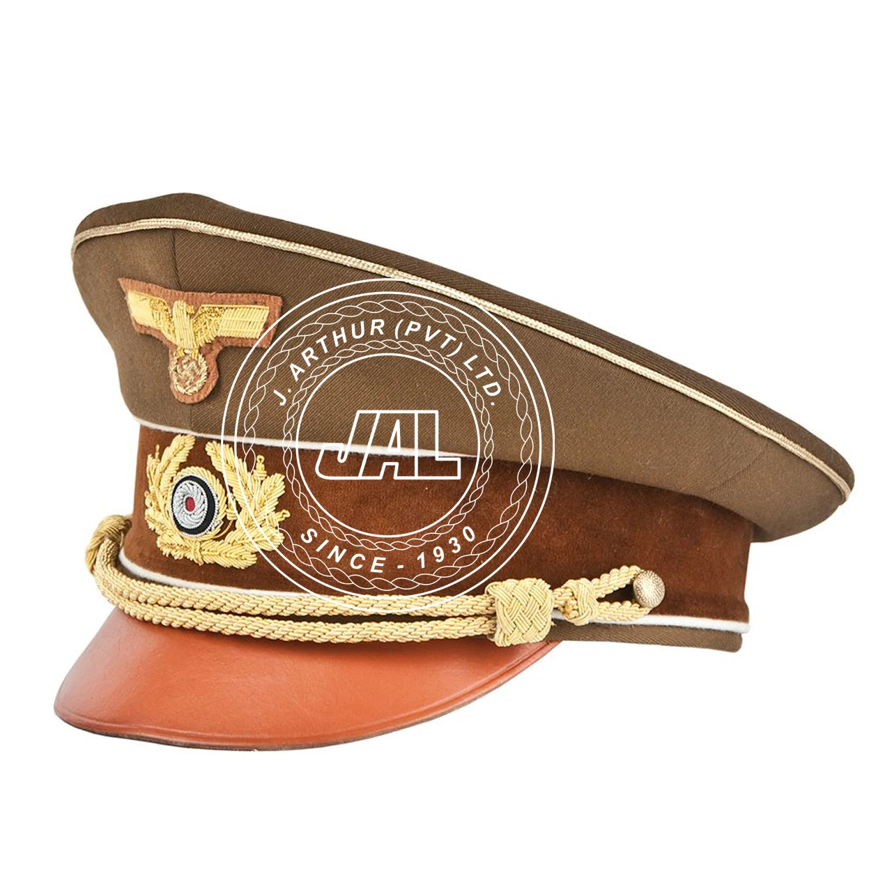 Brown Visor Hat Hats Ceremonial Officer Peak Hats And Embroidered ...