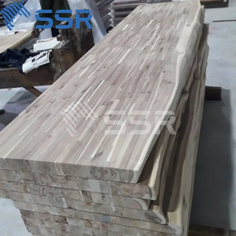 Acacia Solid Wood Boards With Live Edge Wood Slabs Table Finger Joint ...