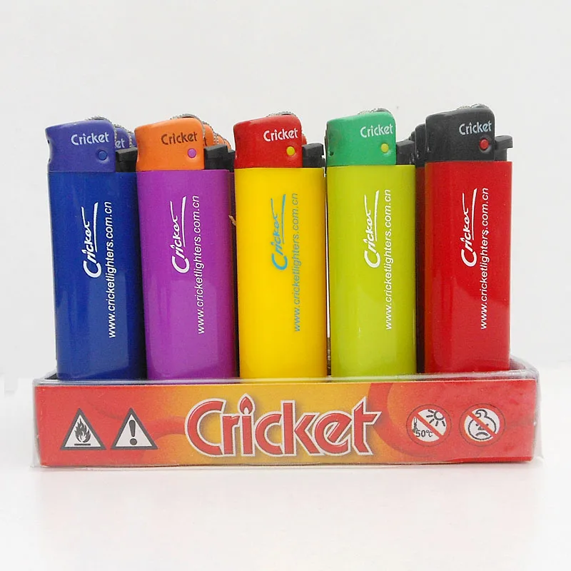 Colored Disposable And Refillable Cricket Lighter Lighter With ...