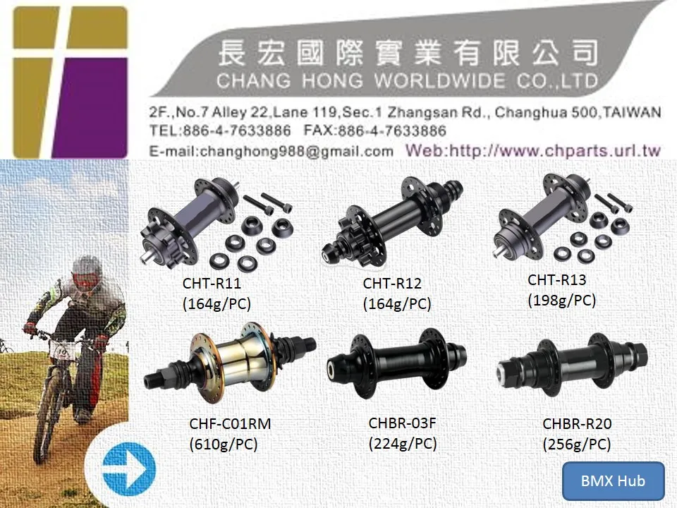Taiwan Bicycle Hubs With Rear and Front Position Durable Aluminium ...