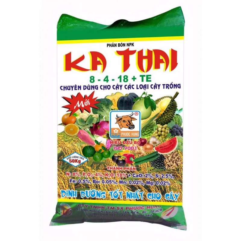 Ka Thai (8 - 4 - 18 + Te): General Npk Compound Fertilizer For All ...