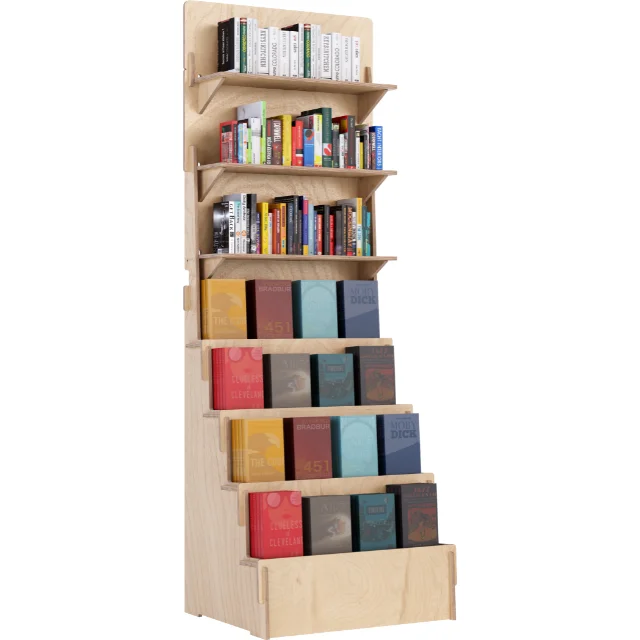 Oem Odm Display Stand Custom Logo 70x195 Interlocking Wooden Book ...