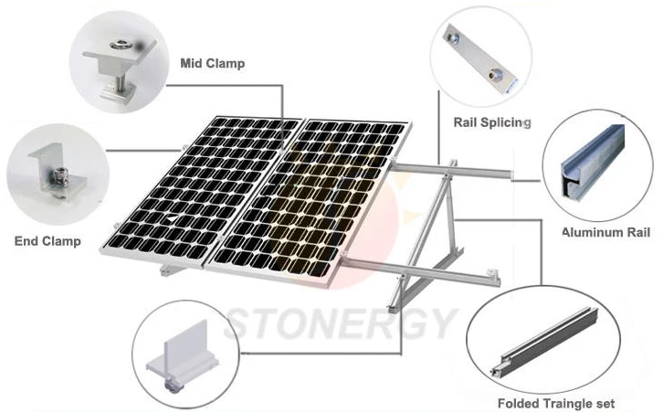 Aluminum Solar Panel Roof Structure System Solar Pv Mount Bracket ...
