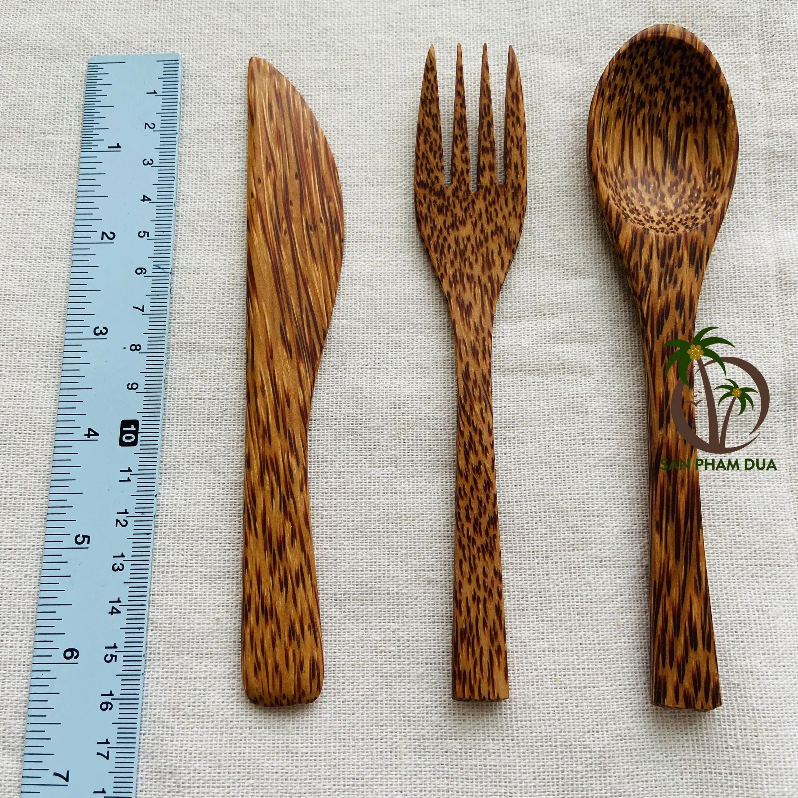 Coco-eco Supplier Coconut Wooden Cutlery Set/ Coconut Traveling Spoon ...