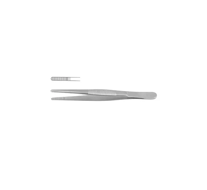 Thumb Dressing Forceps 14cm Serrated Tip - Reliable Instrument