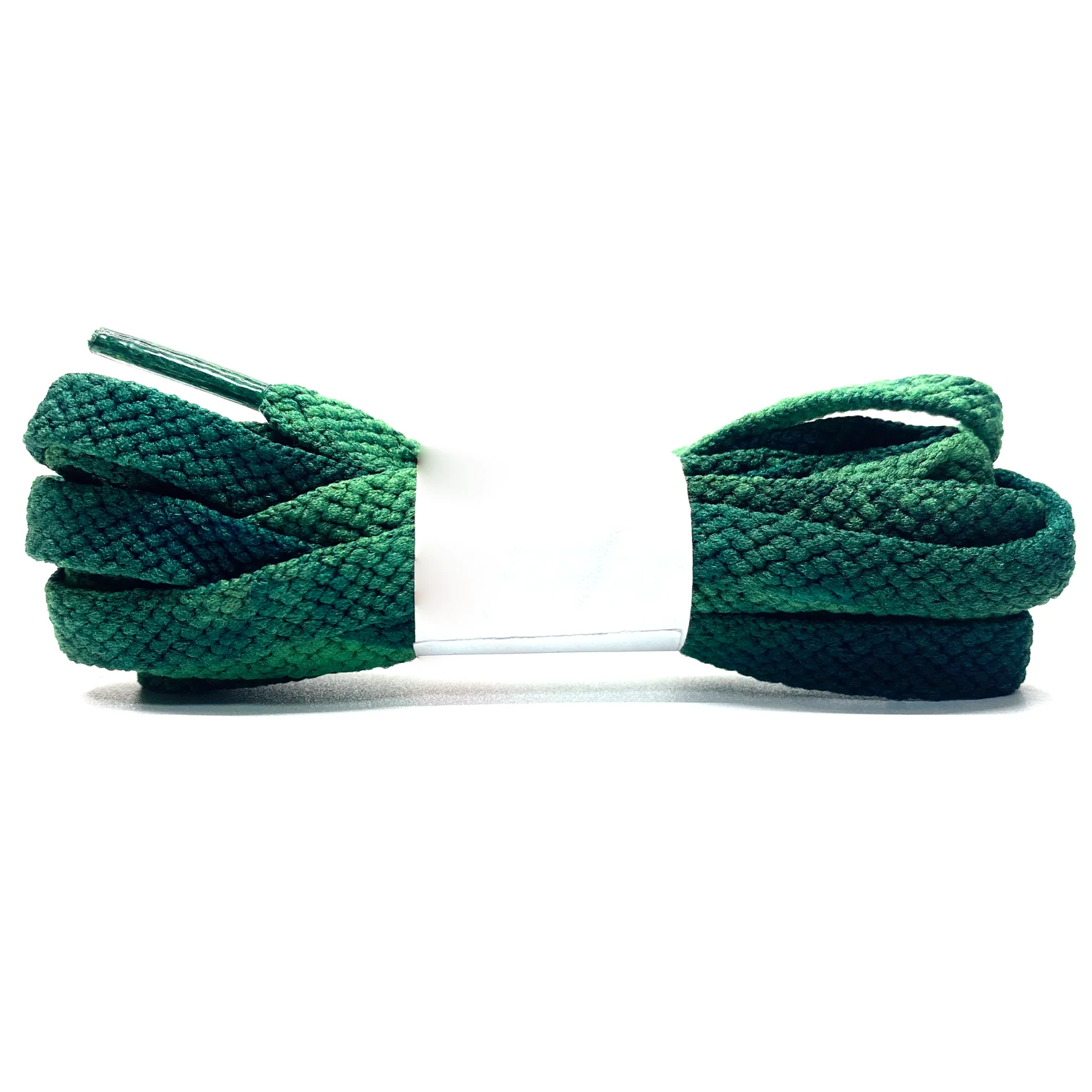 Green Shoe Accessories Shoe Parts Hand Dyed 8mm Width Flat Tie Dye ...