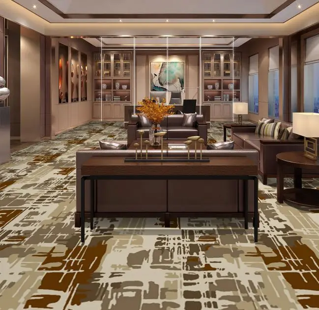 Floral Pattern Luxury Hotel Corridor Carpet - Modern & Durable