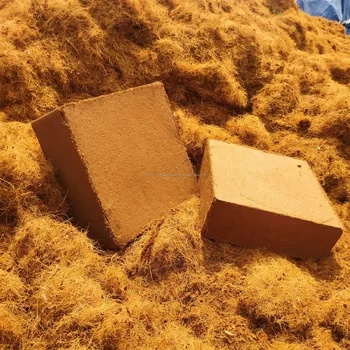 Compressed Raw 5kg Slabs Coconut Coco Peat Fiber Coir Pith - Buy Coir ...