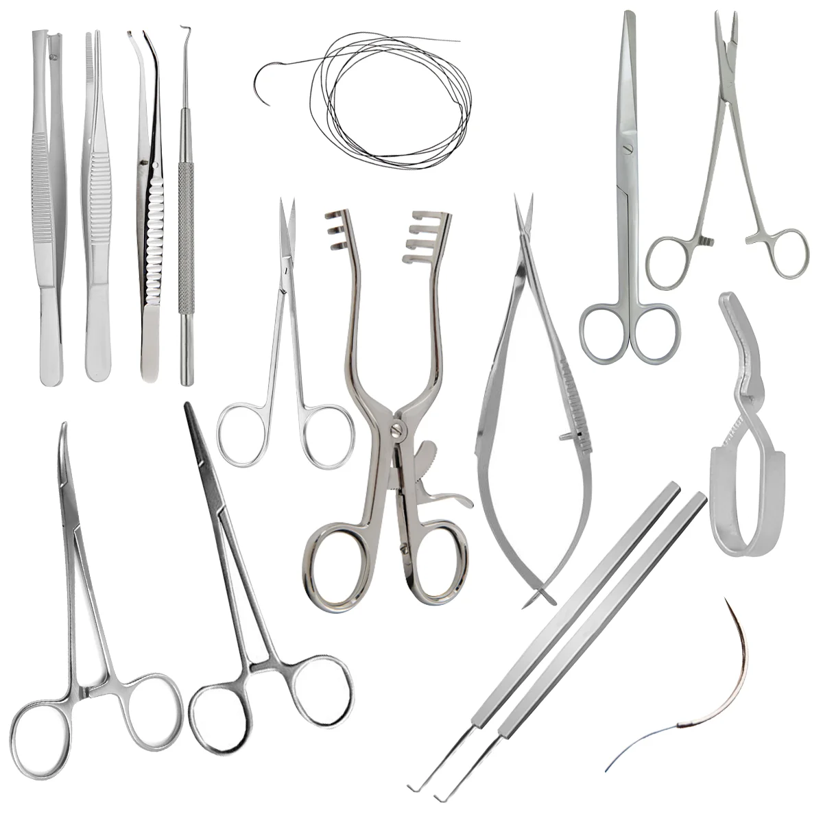 Cardiovascular Surgery Kit - 16pcs Vascular Set for Heart Disease