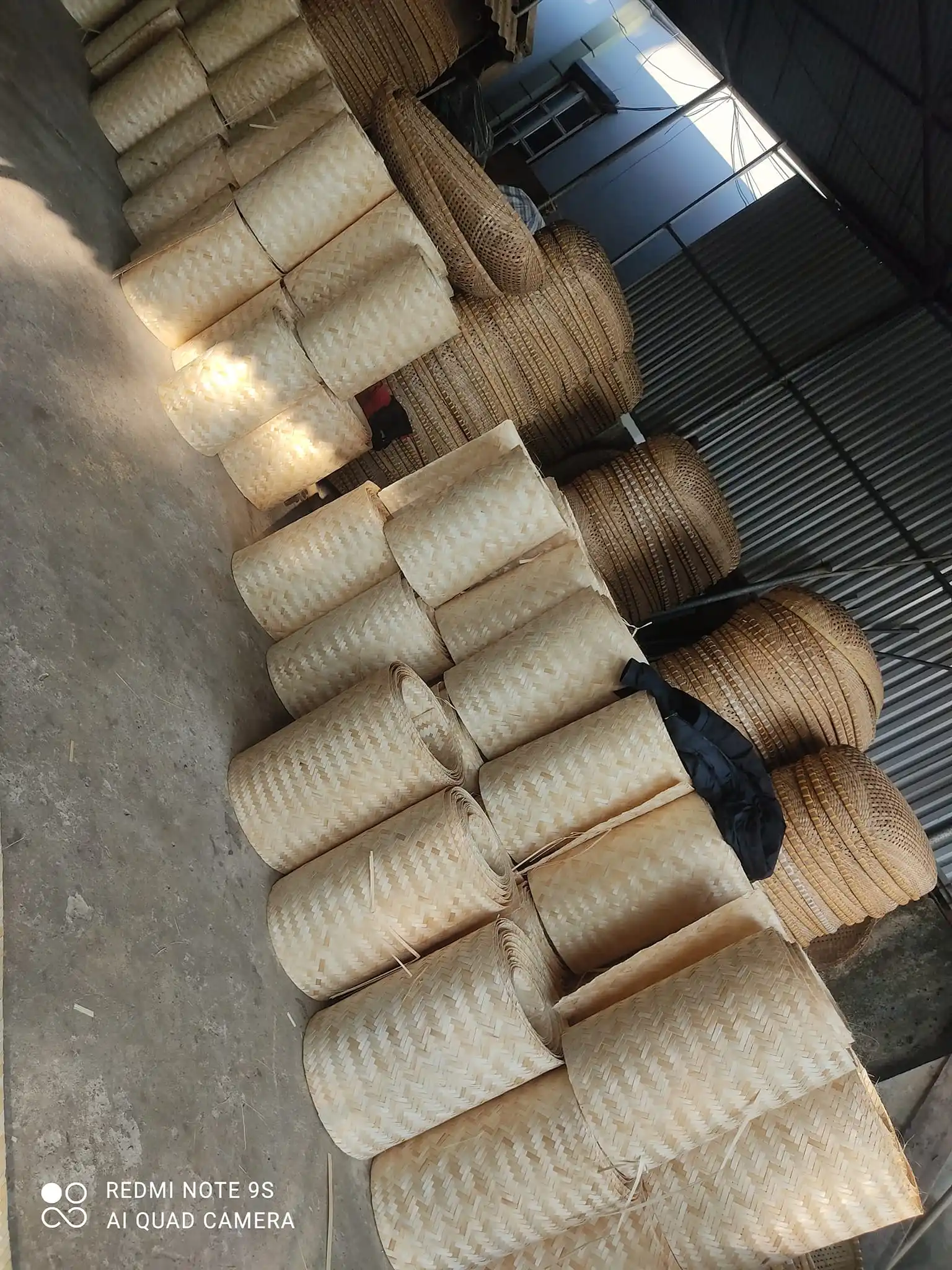 Vietnam Bamboo Weaving Roll - Natural Matting Sheets