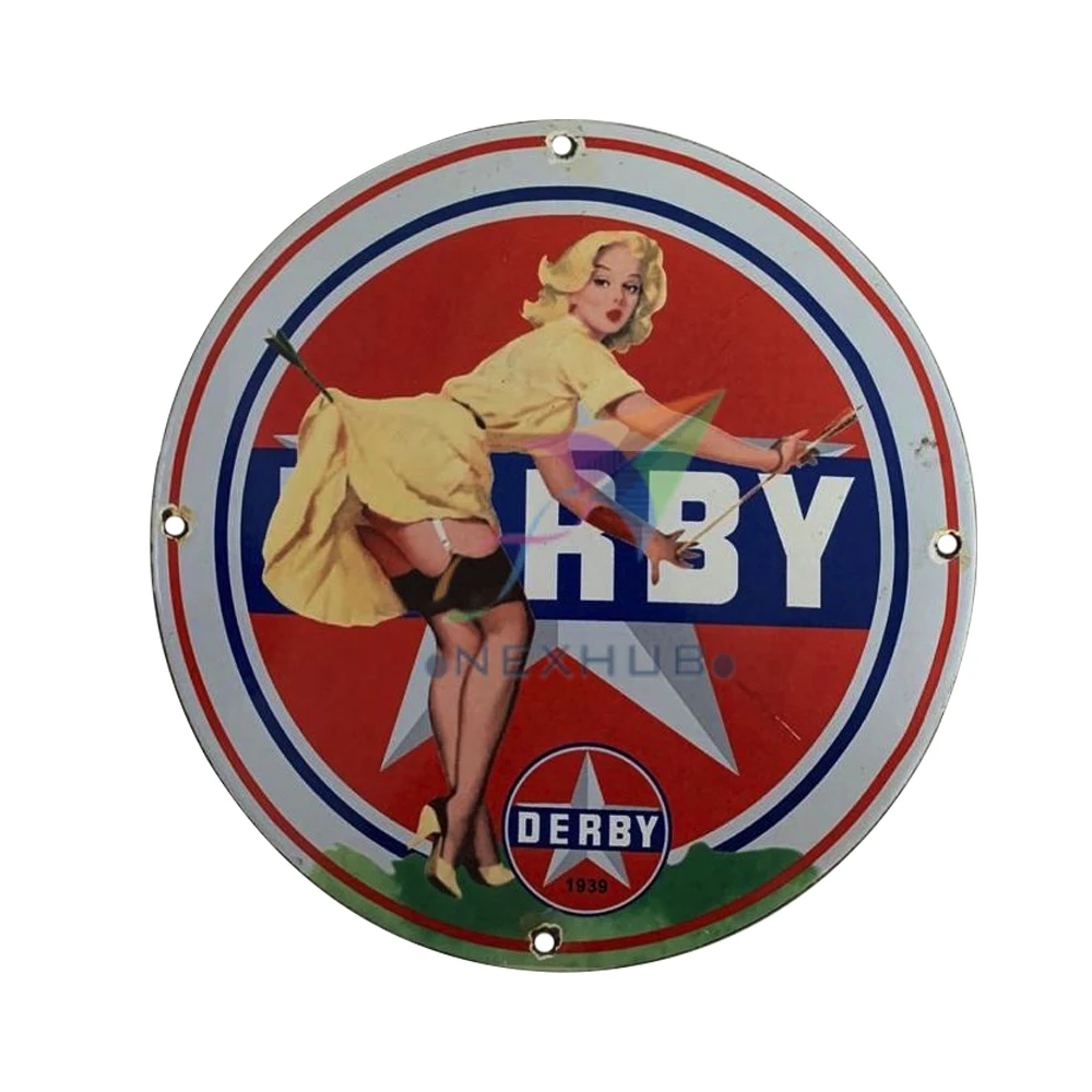 Custom Vitreous Enamel Porcelain Signage Metal Crafts Screen Printed ...