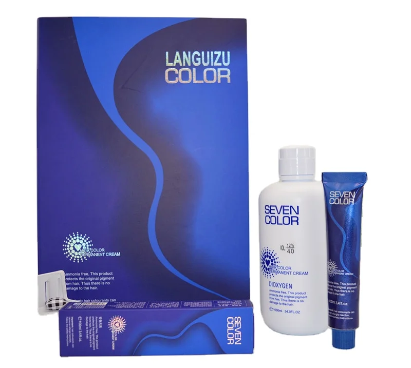 Seven Color Permanent Hair Color Oxident Cream Professional Hair ...
