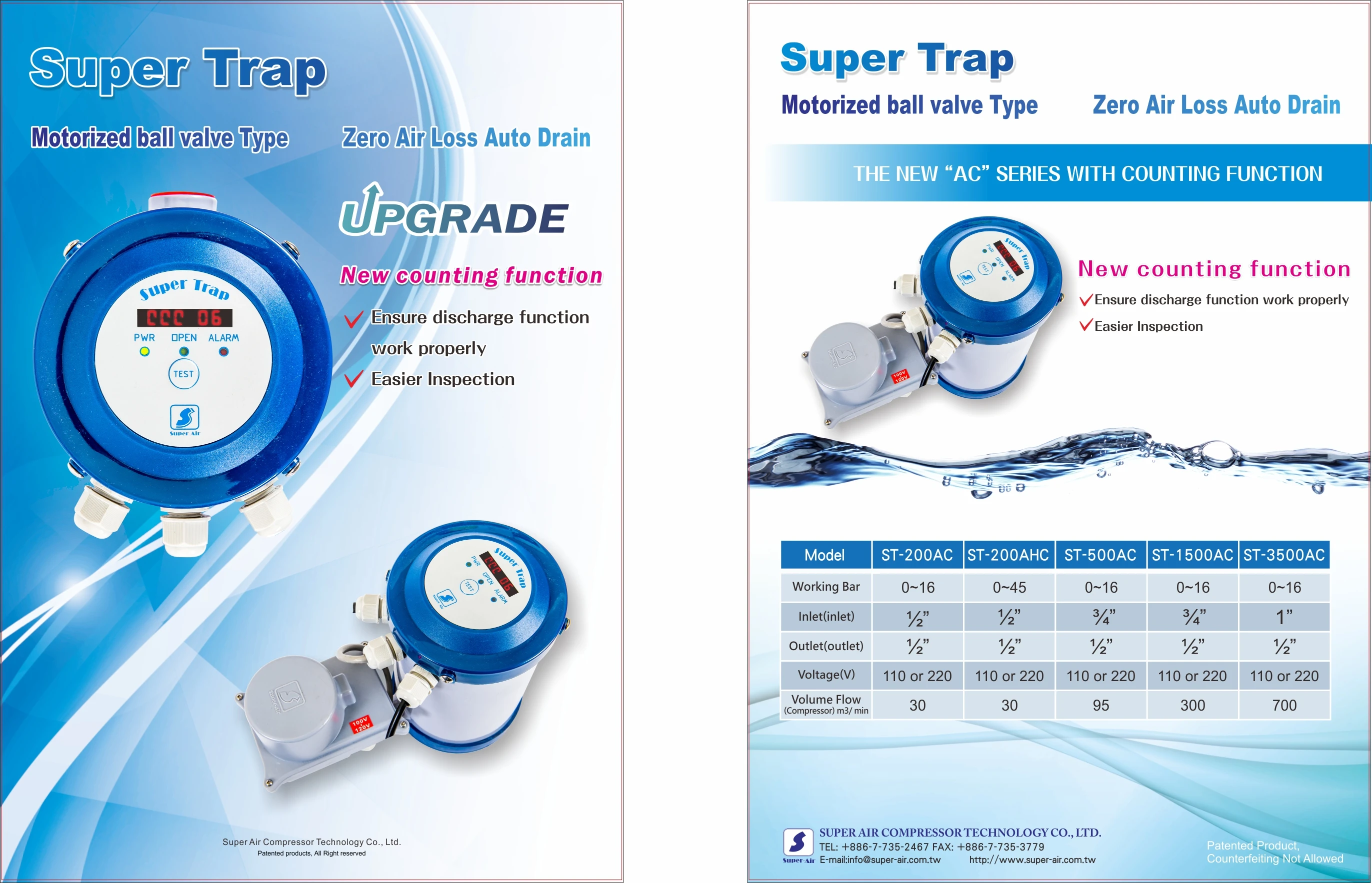 Smart Control Auto Drain Zero Air Loss Energy Saving Compressor ...