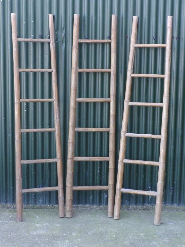 Eco-friendly Bamboo Ladder / Bamboo Ladder Shelf/ Bamboo Ladder Rack ...