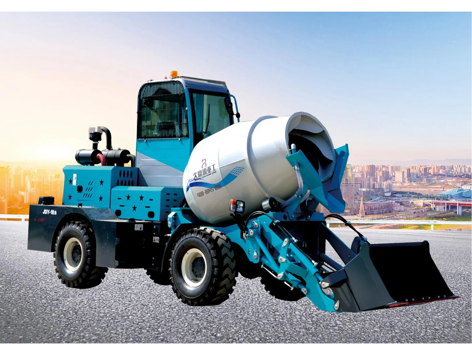 Small Mini Self-Loading Concrete Mixer Truck - High Efficiency