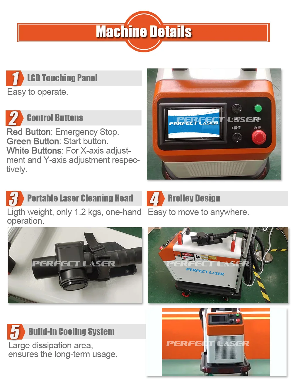 Mini Handheld Laser Remover for Metal Rust & Dirt