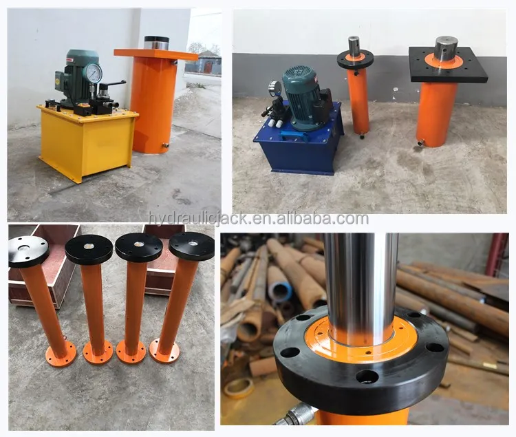 100-1000 Ton Hydraulic Jack - Double Acting Flange Cylinder