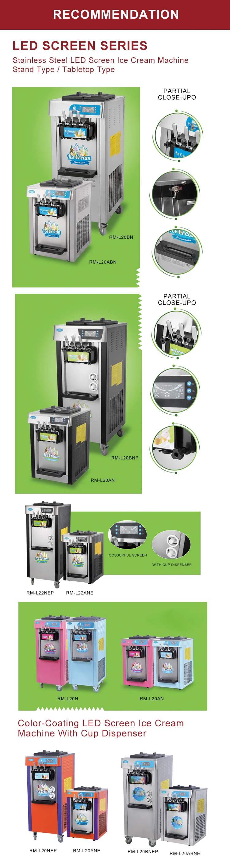 Commercial Tabletop Chinese Softserve Softice Softy Icecream Ice-cream ...