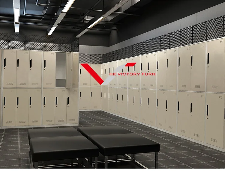 Gym Locker Metal Locker Cabinet Steel Wardrobe 2 Door Gym School Mall ...