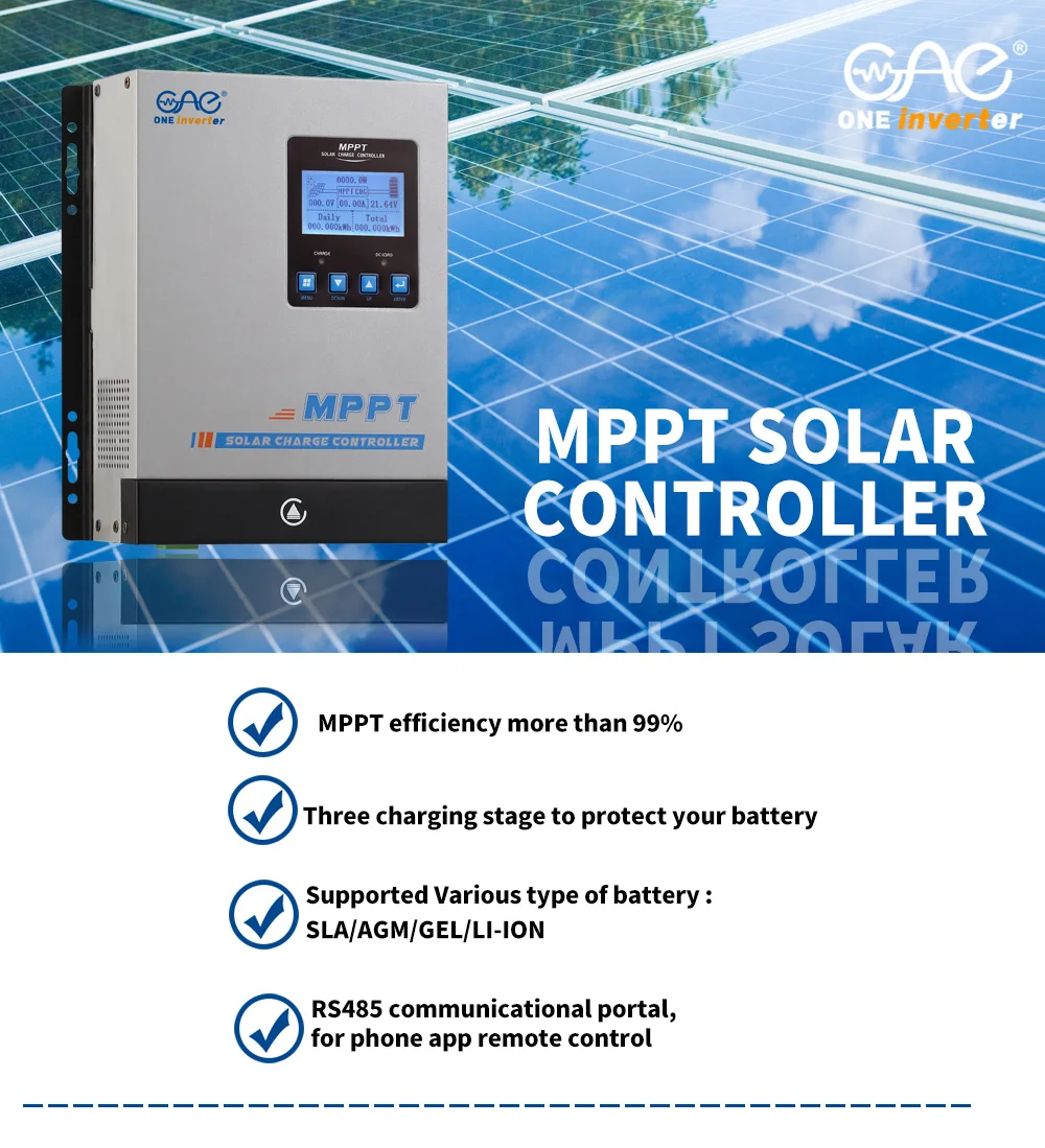 Mppt Solar Charge Controller 60a 80a 100a Mppt Solar Power Controller ...
